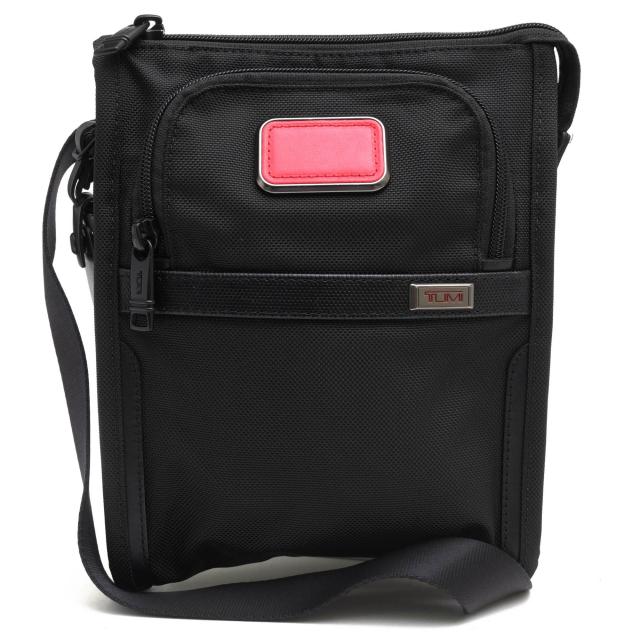 ○トゥミ TUMI バリスティックナイロン ナパレザー 牛革 ショルダーバッグ 2203110D3 ALPHA 3 POCKET BAG SMALL アルファ ポケット 中古
