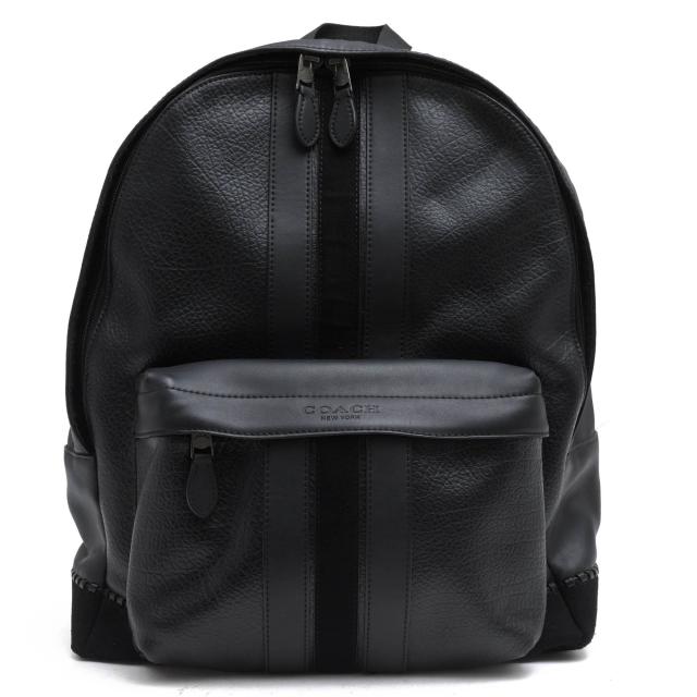 ○コーチ COACH 牛革 カウハイド リュック F11250 CHARLES BACKPACK WITH BASEBALL STITCH チャールズ ベースボール ステッチ バッ 中古