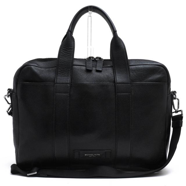 ○マイケルコース Michael Kors ペブルドレザー 牛革 ビジネスバッグ 37U9MCRA6L Cooper Soft Briefcase Laptop Bag A4サイズ収納  中古