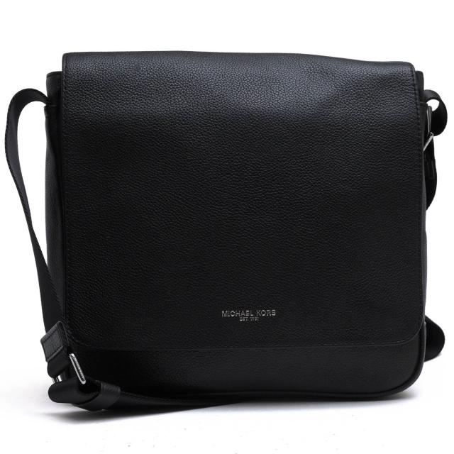 ○マイケルコース Michael Kors ペブルドレザー 牛革 ショルダーバッグ 33F5LYTM2T BRYANT FLAP MESSENGER ブライアント クロスボ  中古
