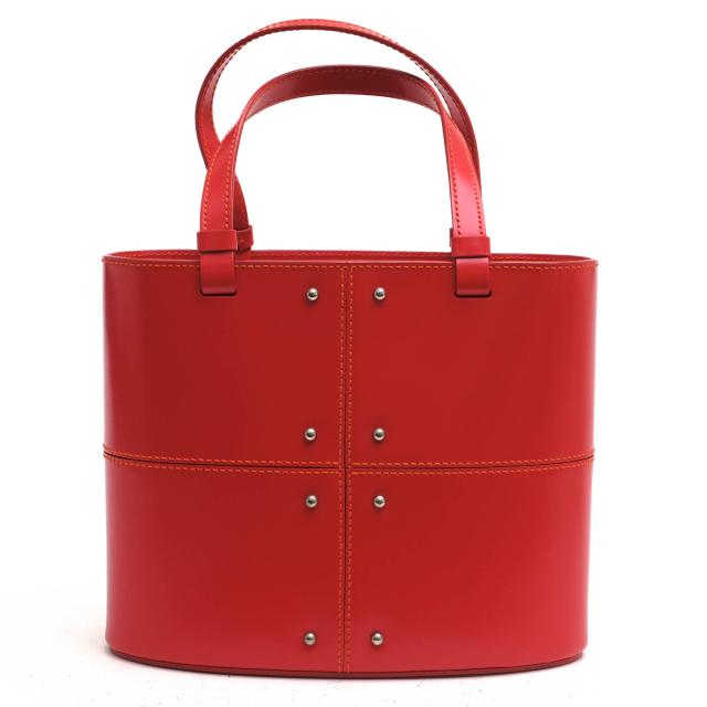 ○トッズ TOD'S 牛革 カーフ トートバッグ スタッズ レディース 【中古】 中古