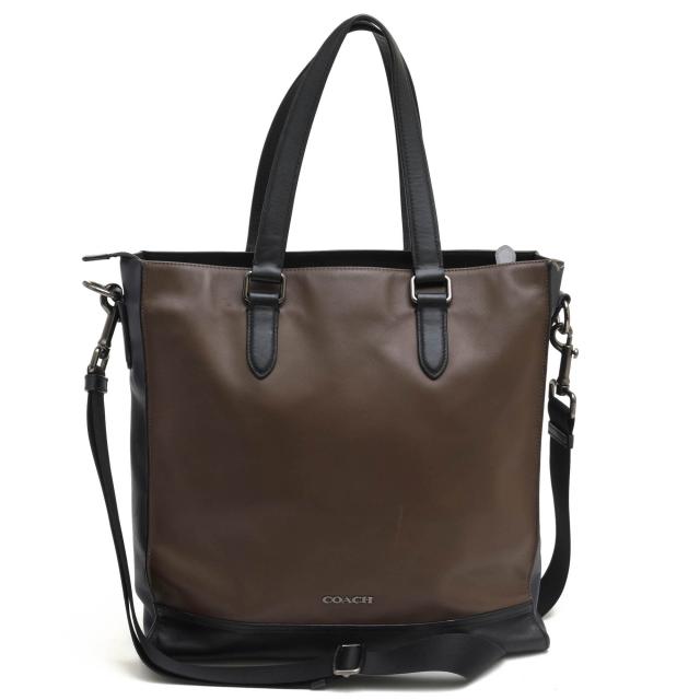 ○コーチ COACH 牛革 カーフ トートバッグ 6785 Graham Tote バイカラー メンズ 【中古】 中古
