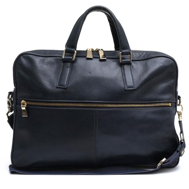 ○アニアリ aniary アンティークレザー 牛革 ビジネスバッグ 01-01006 AL Brief 2WAY ショルダーバッグ 迷彩・カモフラージュ柄 メ 中古