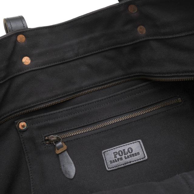 ○ポロ ラルフローレン POLO RALPH LAUREN コットンキャンバス 牛革