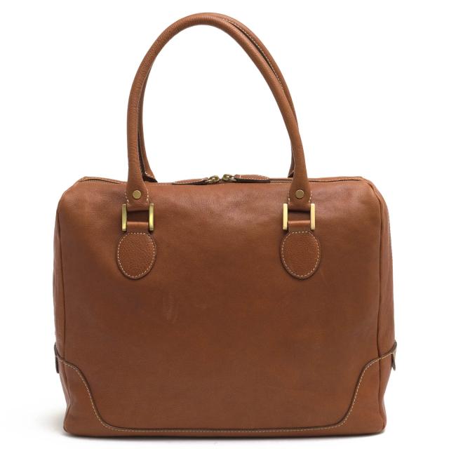 ○土屋鞄 TSUCHIYA-KABAN ファインシュリンクレザー コブウシ革 トートバッグ アジール キャリア ブリーフ シボ革 シュリンクレザ  中古