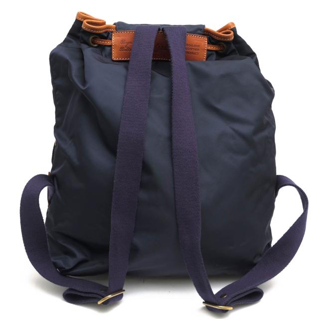 ○フェリージ Felisi 伊リモンタ社ナイロン バケッタレザー 牛革 リュック 15/56/DS 巾着型 デイパック メンズ 【中古】 中古