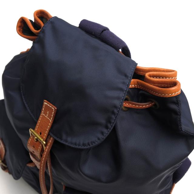 ○フェリージ Felisi 伊リモンタ社ナイロン バケッタレザー 牛革 リュック 15/56/DS 巾着型 デイパック メンズ 【中古】 中古