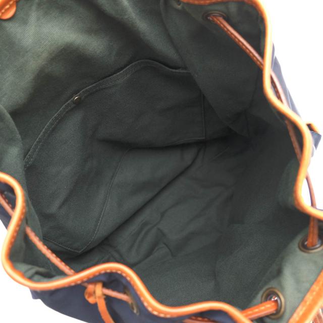 ○フェリージ Felisi 伊リモンタ社ナイロン バケッタレザー 牛革 リュック 15/56/DS 巾着型 デイパック メンズ 【中古】 中古