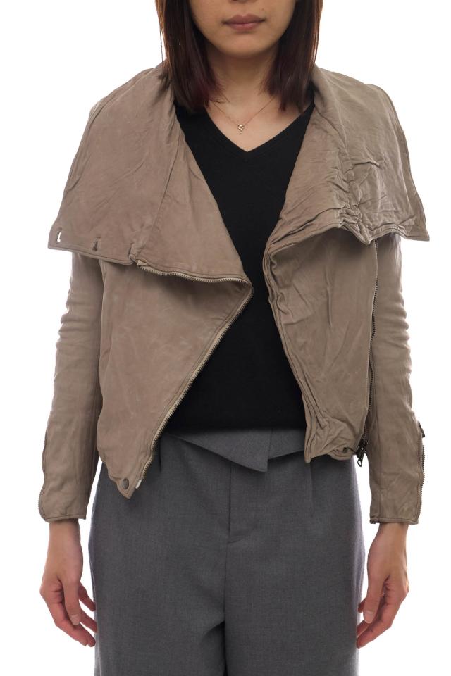 ○シシ Sisii  ダブルライダース 12044004 ドレープ ウォッシュ加工 レディース 【中古】 中古