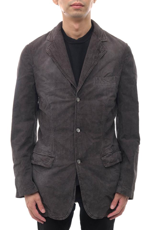 ○ドルガバ DOLCE＆GABBANA テーラードジャケット  コーデュロイ シングルブレスト ヴィンテージ加工 メンズ 【中古】 中古