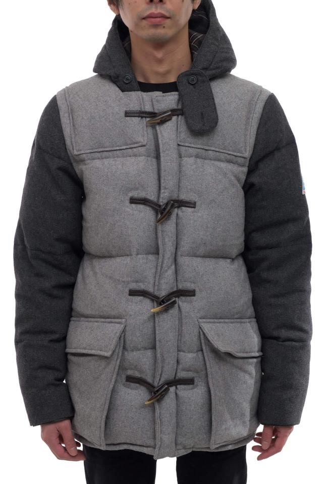 ○ケープハイツ Cape HEIGHTS ビームス BEAMS別注 ダウンジャケット Landis WOOL バイカラー フード付き 中綿 メンズ 【中古】 中古