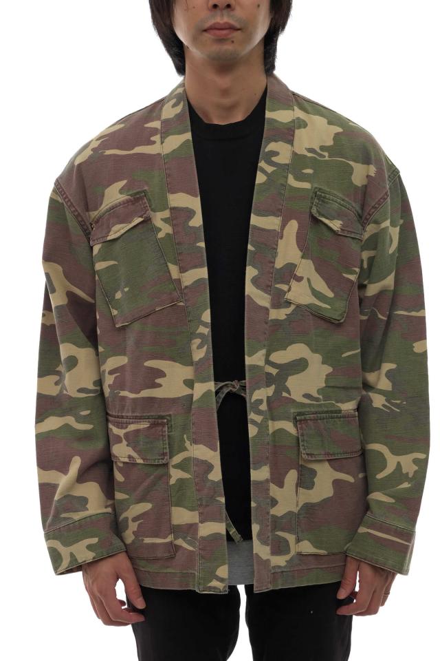 ○ユナイテッドアローズ UNITED ARROWS & SONS ＆サンズ シャツ 5525-211-0260 CAMO DAMAGE  SHIRT 迷彩・カモフラージュ柄   中古