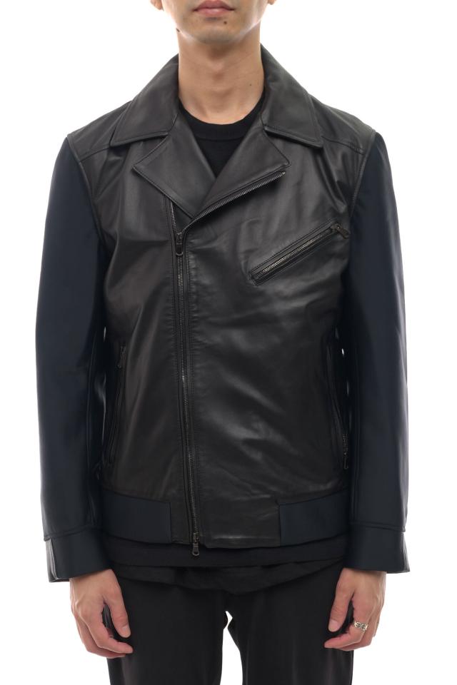 ○エンメティ EMMETI 羊革 ラムレザー ダブルライダース ENRICO N.SILK メンズ 【中古】 中古