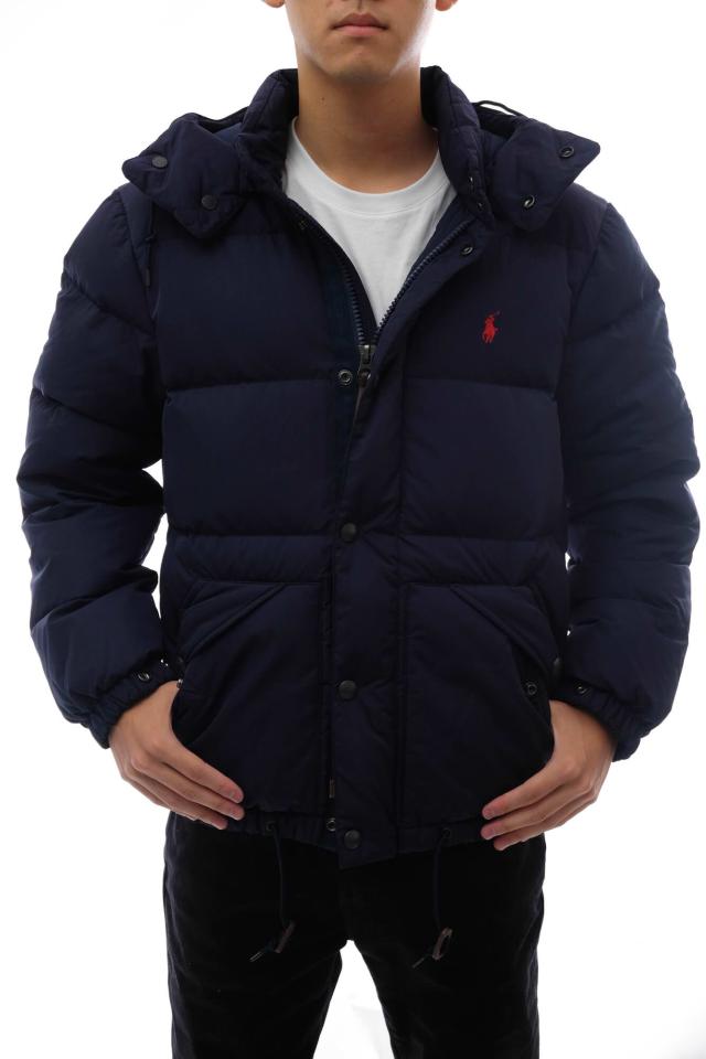 ○ポロ ラルフローレン POLO RALPH LAUREN 牛革 ダウンジャケット MNBLOTWM5E10035 650フィルパワー フード付き メンズ 【中古】 中古