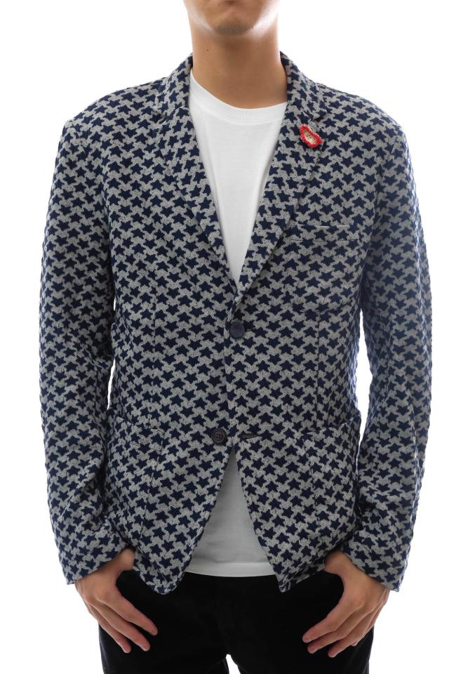 ○クーン KOON スター柄 テーラードジャケット 010101104001 ROCK/IN7 アンコンジャケット シングルブレスト メンズ 【中古】 中古