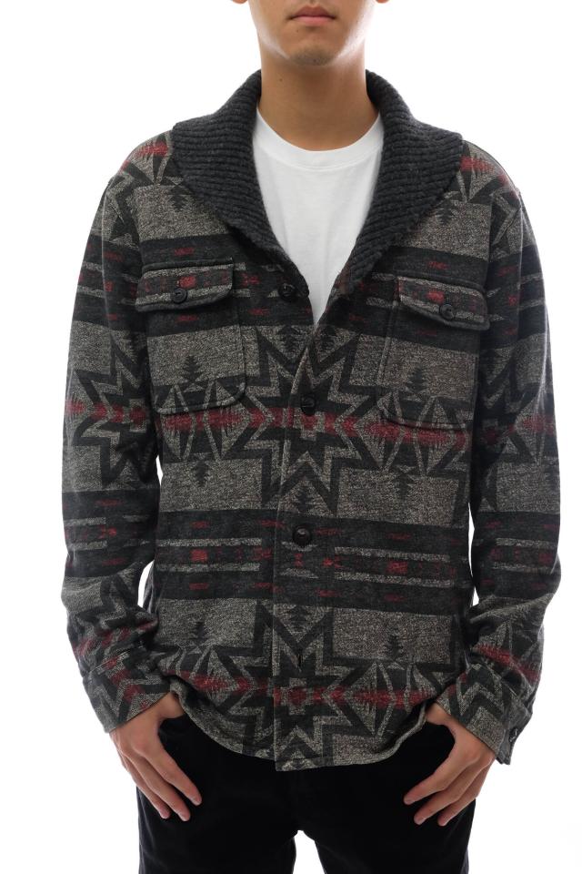 ○ダブルアールエル RRL スウェット生地 ブルゾン 470214 47471 346805 ネイティブ柄 メンズ 【中古】 中古