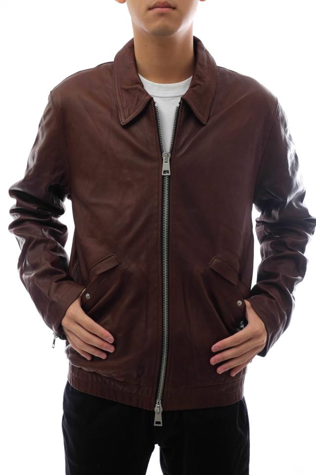 ○ジョルジオブラット GIORGIO BRATO 牛革 シングルライダース GU19F8805PMP ウォッシュ加工 メンズ 【中古】 中古