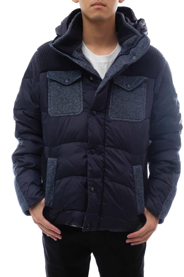 ○ガス GAS ローゲージニット ダウンジャケット FASKO/S ローゲージニット フード付き リブ メンズ 【中古】 中古