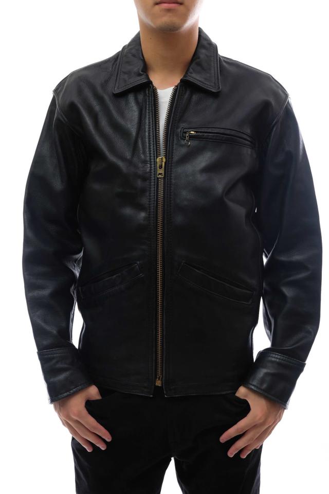 ○バンソン VANSON 米国産ステアハイド 牛革 シングルライダース 1280D24 メンズ 【中古】 中古