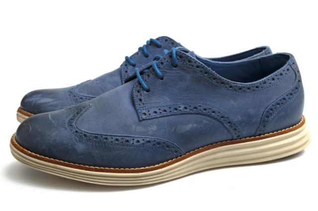 ○コールハーン COLE HAAN 牛革 カジュアルシューズ LUNARGRAND WING TIP ルナグラウンド ウイングチップ オックスフォードシュー  中古
