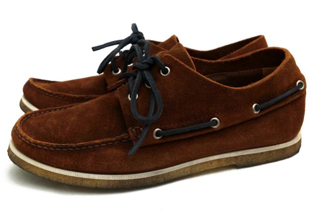 ○ブッテロ BUTTERO 牛革 デッキシューズ B5001 クレープソール メンズ 【中古】 中古