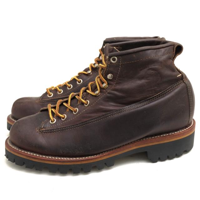○チペワ CHIPPEWA 牛革 ワークブーツ 27175 6inch SORRELL SURVIVOR ラインマンブーツ Vibramソール グッドイヤーウェルト製法 メ 中古