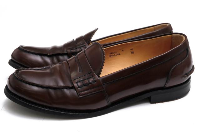 ○チャーチ Church's ポリッシュドバインダーカーフ 牛革 ローファー SALLY R スリッポン マッケイ製法 レディース 【中古】 中古