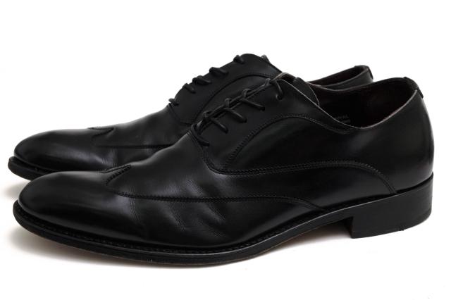 ○ハリス HARRIS 牛革 カーフ ビジネスシューズ 9025 ウイングチップ レザーソール メンズ 【中古】 中古