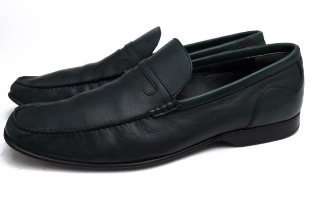 ○バリー BALLY 牛革 カーフ ローファー MARZIO スリッポン レザーソール メンズ 【中古】 中古