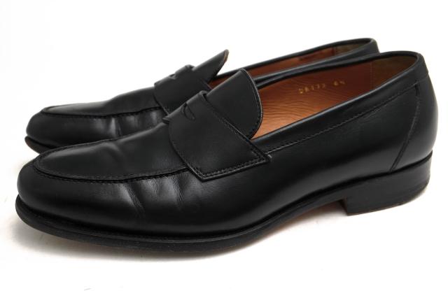 ○ユニオンインペリアル UNION IMPERIAL 仏アノネイ社ボックスカーフ 牛革 ローファー UR172 ブリティッシュラウンド木型 グ 中古