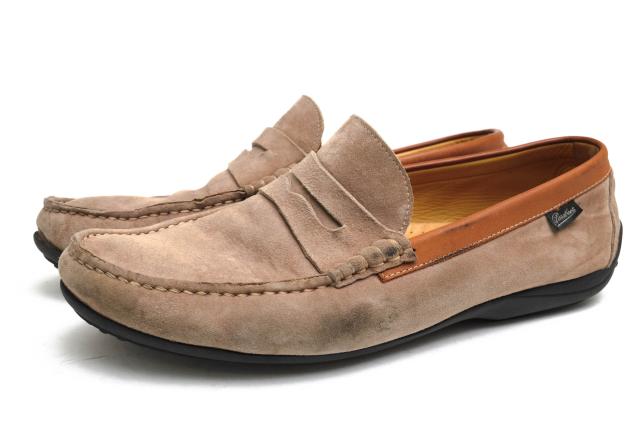 ○パラブーツ Paraboot 牛革 ドライビングシューズ Cabrio ローファー型 スリッポン モカシン メンズ 【中古】 中古