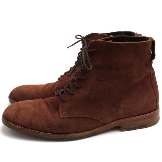 ○アーペーセー A.P.C. 牛革 レースアップブーツ H53007 DERBY WESTERN レザーソール プレーントゥ メンズ 【中古】 中古