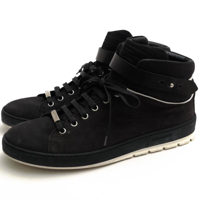 ○ディオールオム Dior HOMME 牛革 カーフ ハイカットスニーカー 13H FR ベルトストラップ メンズ 【中古】 中古