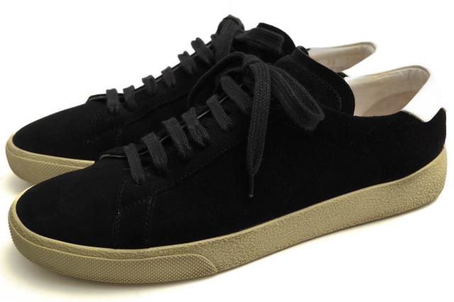 ○サンローラン YVES SAINT LAURENT パリ PARIS エディ・スリマン Hedi Slimane 牛革 ローカットスニーカー VU421570 SL/06 Court  中古