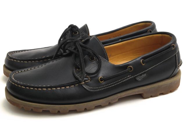 ○パラブーツ Paraboot TOMORROWLAND トゥモローランド別注モデル 牛革 デッキシューズ BARTH バース モカシン スリッポン 定番 メ 中古