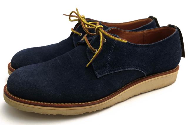 ○ネイバーフッド NEIGHBORHOOD 牛革 カジュアルシューズ 121MKNH-FW01 SERVICE/CL-SHOES サービスシューズ プレーントゥ クレープ 中古