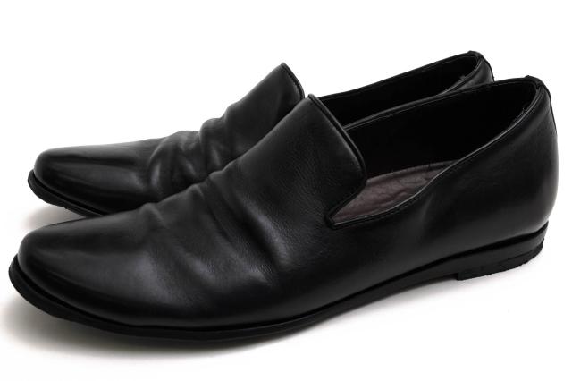 ○ブッテロ BUTTERO ベジタブルタンニン鞣し牛革 スリッポン B5553 FARO レザーソール メンズ 【中古】 中古