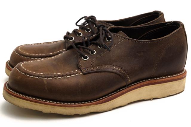○チペワ CHIPPEWA ワークシューズ 牛革 カジュアルシューズ 1901M42 4inch Moc-Toe Wedge Oxford Crazy Horse オックスフォードシ 中古