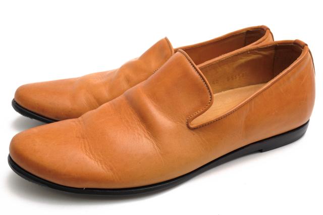 ○ブッテロ BUTTERO ベジタブルタンニン鞣し牛革 スリッポン B5553 FARO レザーソール メンズ 【中古】 中古