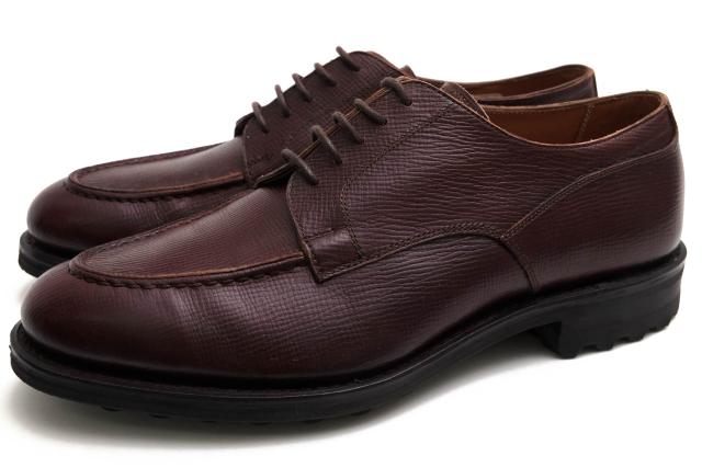 ○トレーディングポスト Trading Post アノネイ社カーフ 牛革 ビジネスシューズ T1801 Uチップ グッドイヤーウェルト製法 メンズ   中古