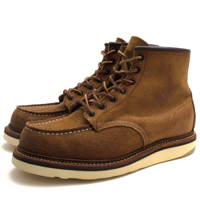 ○レッドウィング RED WING ラフアウト 牛革 ワークブーツ 1903 CLASSIC WORK LEGACY MOC HAWTHORNE MULESKINNER クラシック モッ  中古