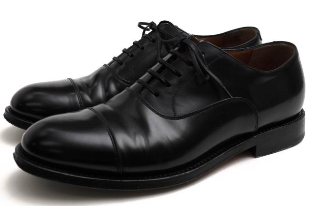 ○ブルックスブラザーズ Brooks Brothers ゴールデン フリース イタリア製フルグレインカーフ 牛革 アニリン仕上げ ビジネスシュー 中古