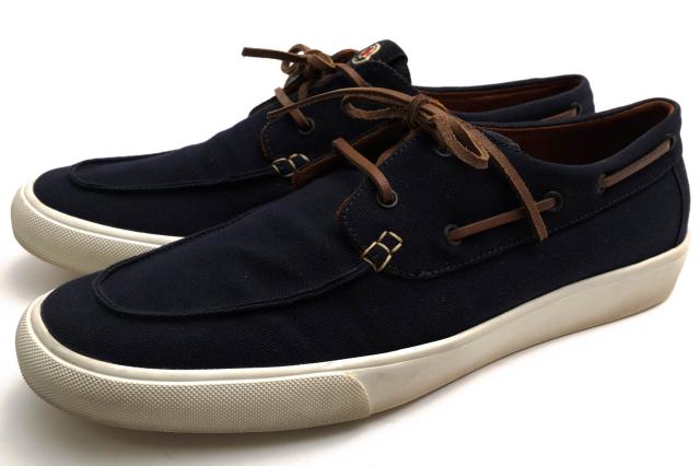 ○モンクレール MONCLER 一部牛革 デッキシューズ RAMATUEL Boat Shoes ラマチュエル モカシン メンズ 【中古】 中古