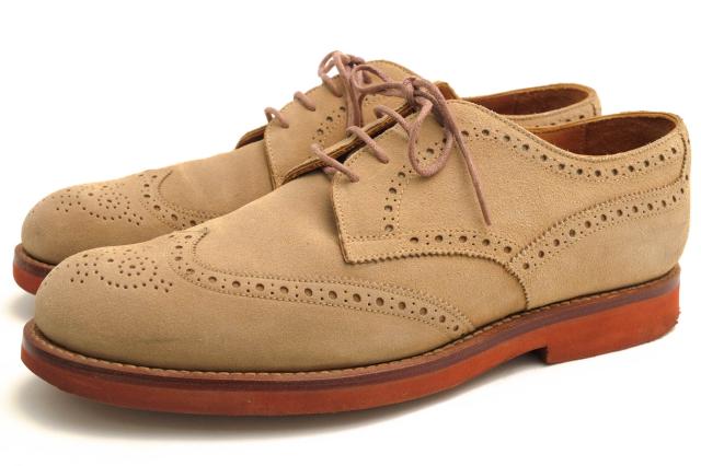 ○ジャランスリワヤ JALAN SRIWIJAYA BEYES別注 牛革 ビジネスシューズ 98414 16088 メダリオン ウイングチップ グッドイヤーウェ  中古