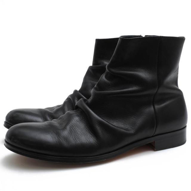 ○パドローネ PADRONE コンビ鞣しステアハイド 牛革 サイドジップブーツ PU8395-1105-14C SIDE ZIP BOOTS CLAUDIO ドレープブーツ  中古