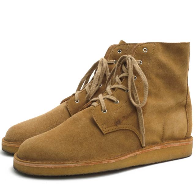 ○ノンネイティブ nonnative 牛革 カウレザー レースアップブーツ NN-F3702 OFFICER LACE UP BOOTS COW LEATHER クレープソール メ 中古