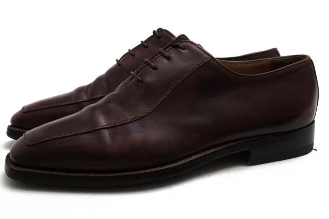 ○ステファノビ STEFANOBI 牛革 カーフ ビジネスシューズ 1722 内羽根式 Uチップ グッドイヤーウェルト製法 メンズ 【中古】 中古