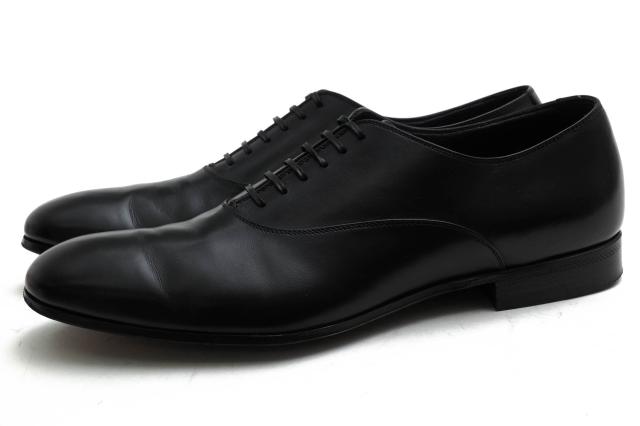 ○セルジオロッシ Sergio Rossi 牛革 カーフ ビジネスシューズ 内羽根式 プレーントゥ マッケイ製法 メンズ 【中古】 中古