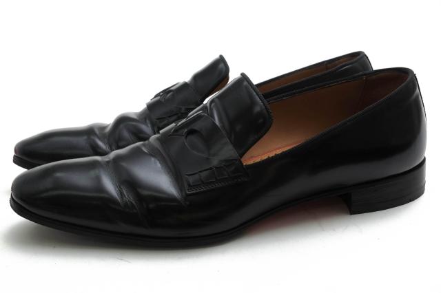 ○クリスチャン ルブタン Christian Louboutin 牛革 スリッポン MAGICIEN オペラシューズ メンズ 【中古】 中古