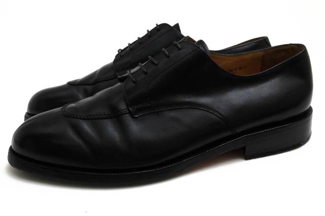 ○バリー BALLY 牛革 カーフ ビジネスシューズ Thabor 外羽根式ダービーシューズ Uチップ グッドイヤーウェルト製法 グッドイヤー  中古